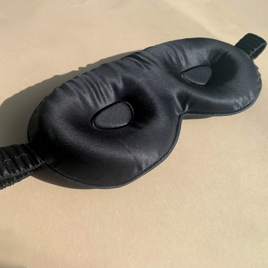 Luxury Silk Eye Mask Black NZ | Monday Silks Official – Monday Silks NZ
