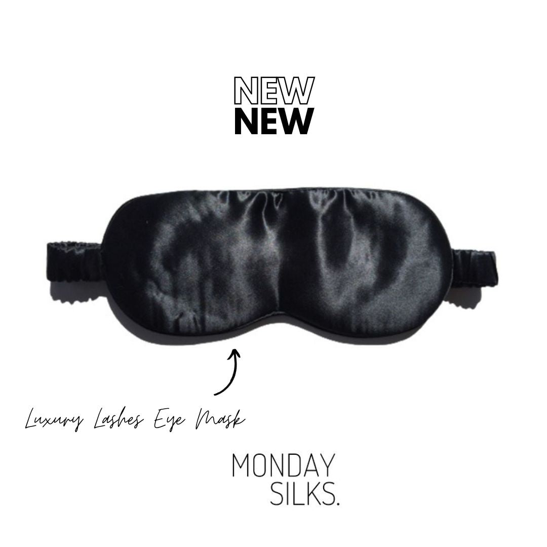 Luxury Silk Eye Mask Black NZ | Monday Silks Official – Monday Silks NZ